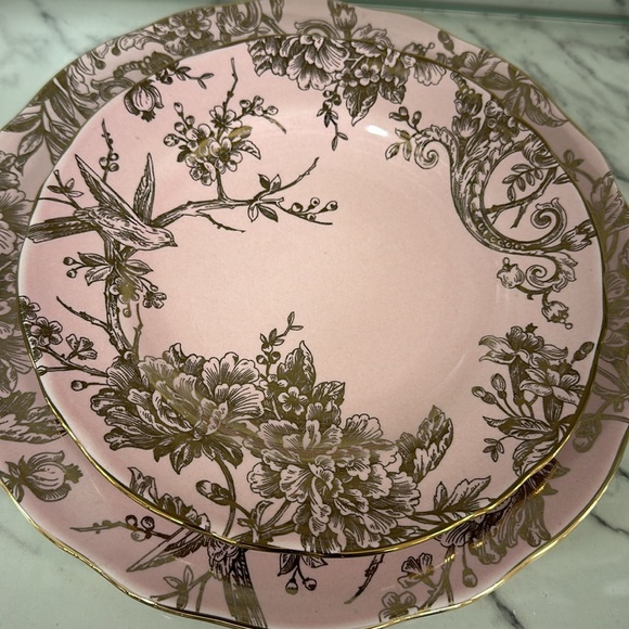 222 Fifth | Dining | 222 Fifth Adelaide Pink And Gold Dishes | Poshmark